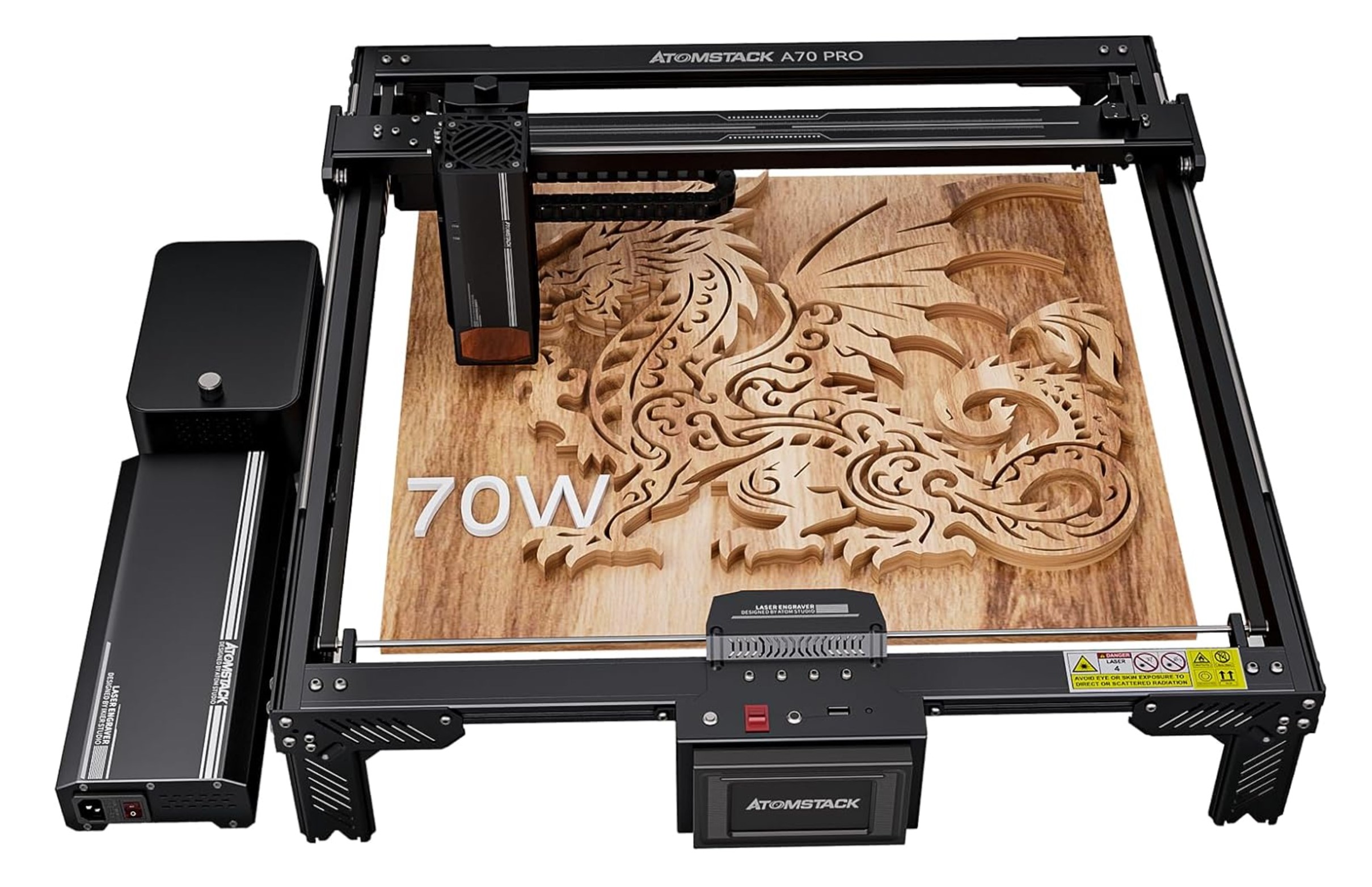 Laserový plotr - gravírovací stroj Atomstack A70 Pro 50x40cm 70W