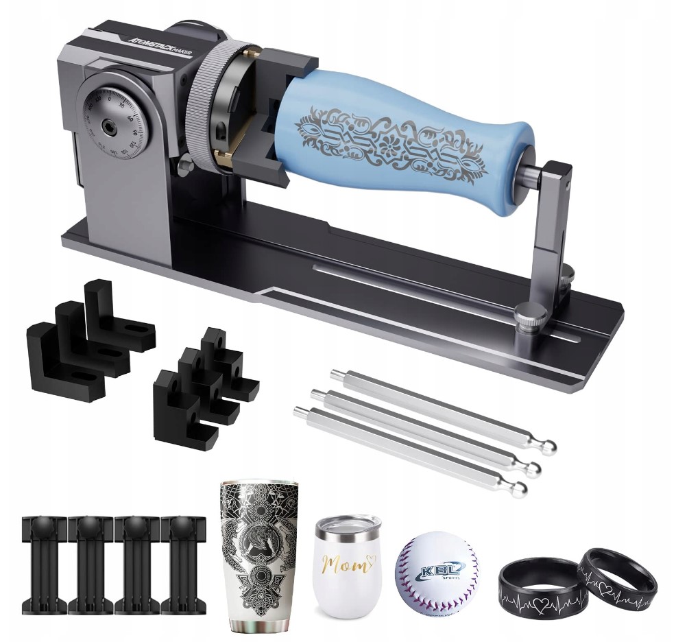 Atomstack R1 Pro rotační nástavec čelistí pro nepravidelné tvary