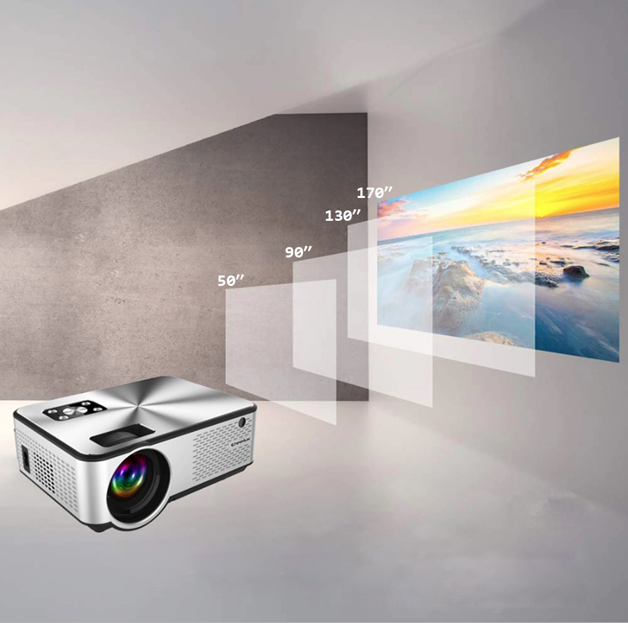 LED projektor 720p s Wi-Fi a Androidem 6.0